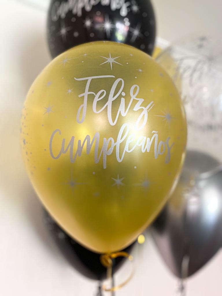 Feliz Cumpleaños Radiante 10 gl – UpGlobos.cl